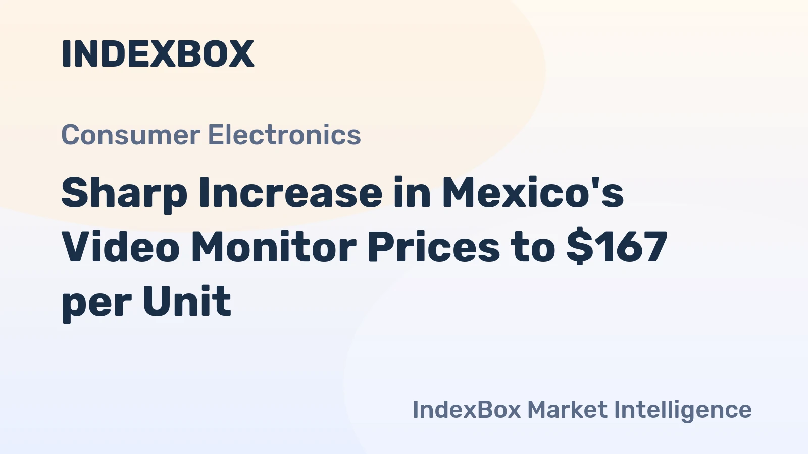 Sharp Increase in Mexico's Video Monitor Prices to $167 per Unit