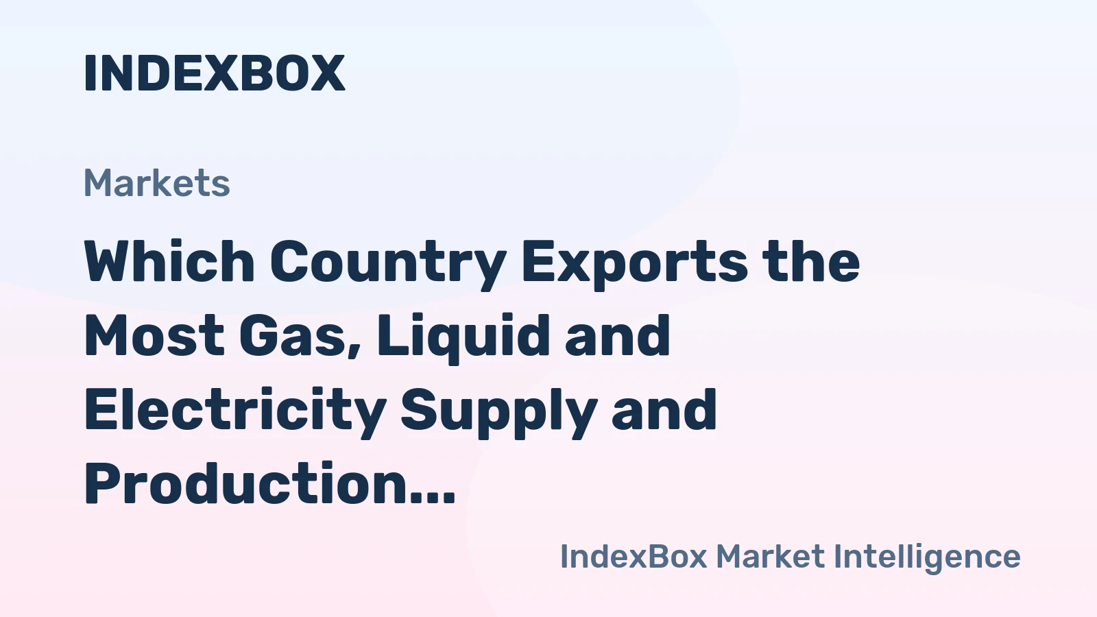Which Country Exports the Most Gas, Liquid and Electricity Supply and Production Meters in the World?