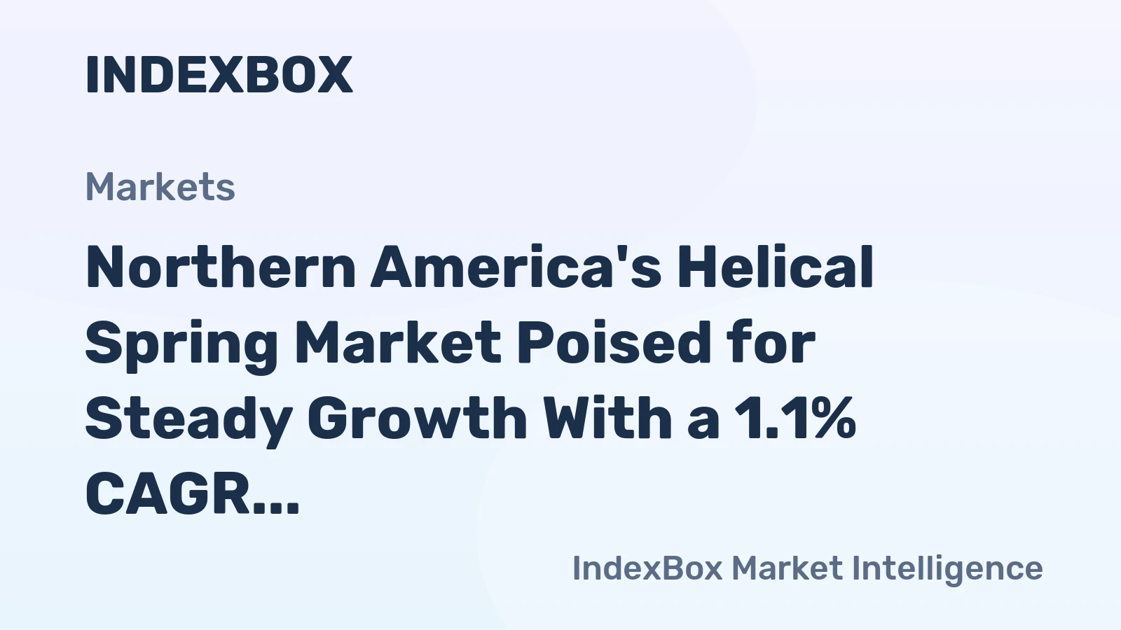 Northern America's Helical Spring Market Poised for Steady Growth With a 1.1% CAGR in Value