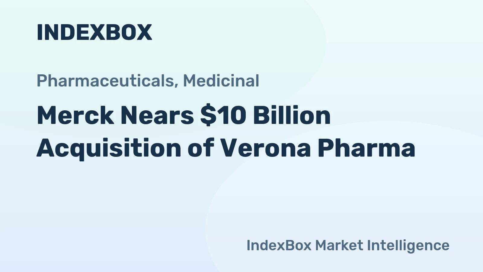 Merck Nears $10 Billion Acquisition of Verona Pharma