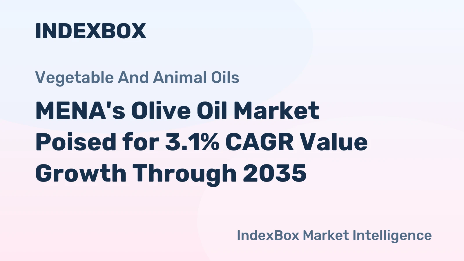 MENA's Olive Oil Market Poised for 3.1% CAGR Value Growth Through 2035