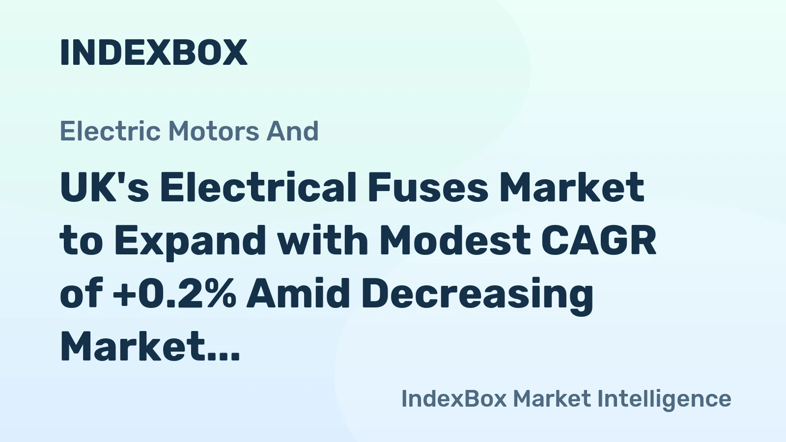 UK's Electrical Fuses Market to Expand with Modest CAGR of +0.2% Amid Decreasing Market Value Forecast of -6.6%