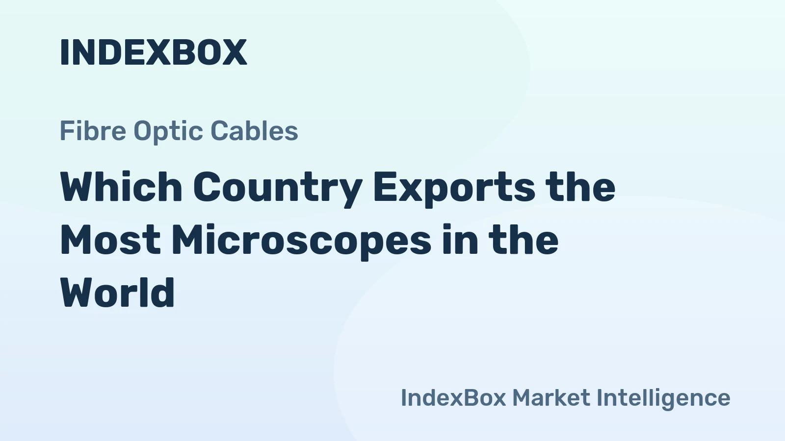 Which Country Exports the Most Microscopes in the World?
