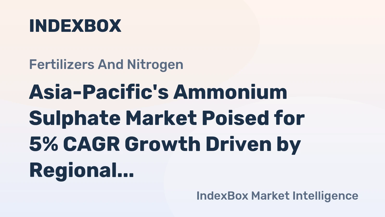 Asia-Pacific's Ammonium Sulphate Market Poised for 5% CAGR Growth Driven by Regional Demand