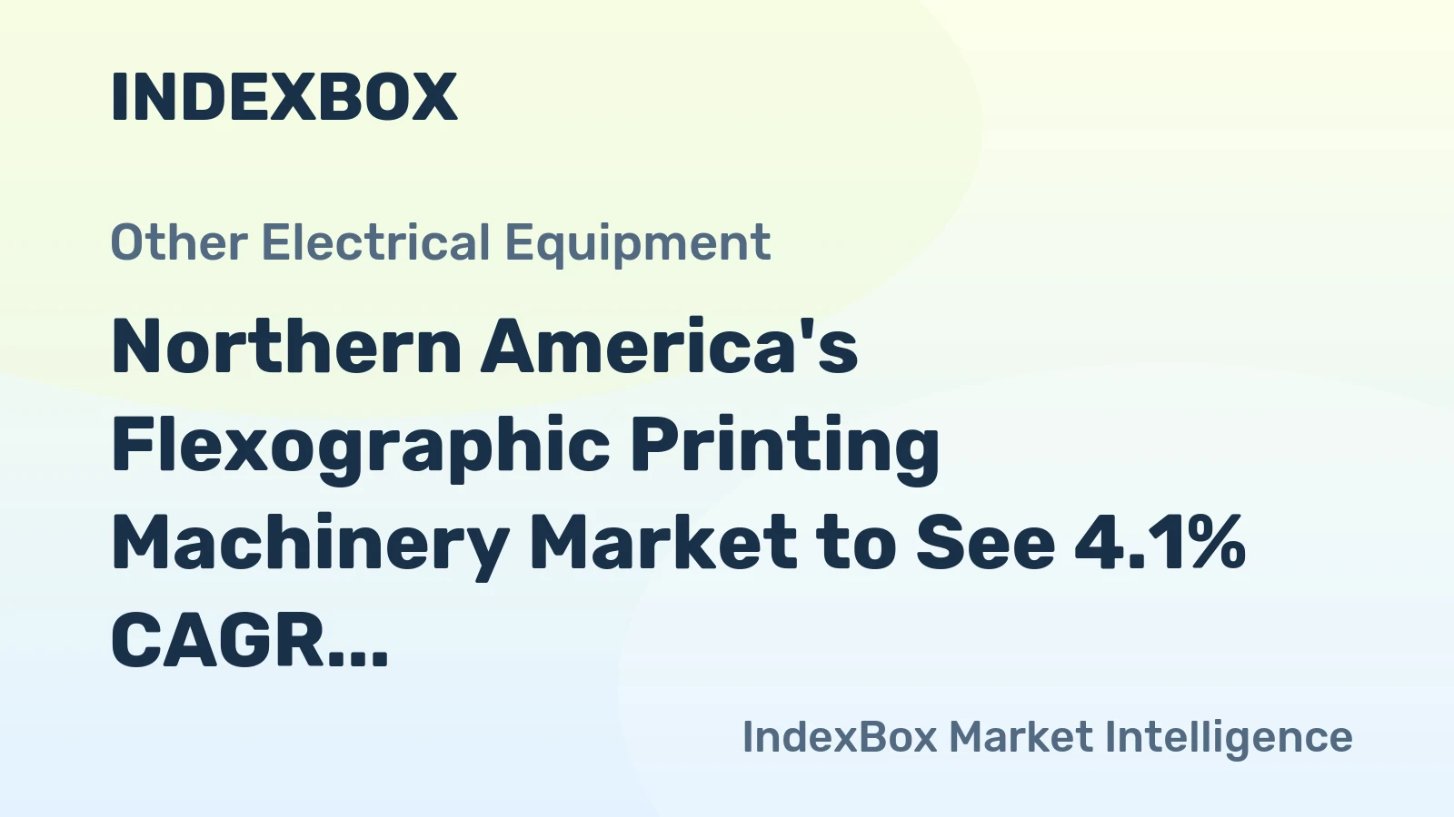 Northern America's Flexographic Printing Machinery Market to See 4.1% CAGR Growth in Value Through 2035