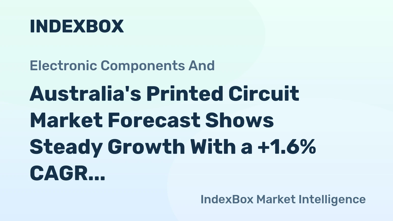 Australia's Printed Circuit Market Forecast Shows Steady Growth With a +1.6% CAGR in Value Through 2035