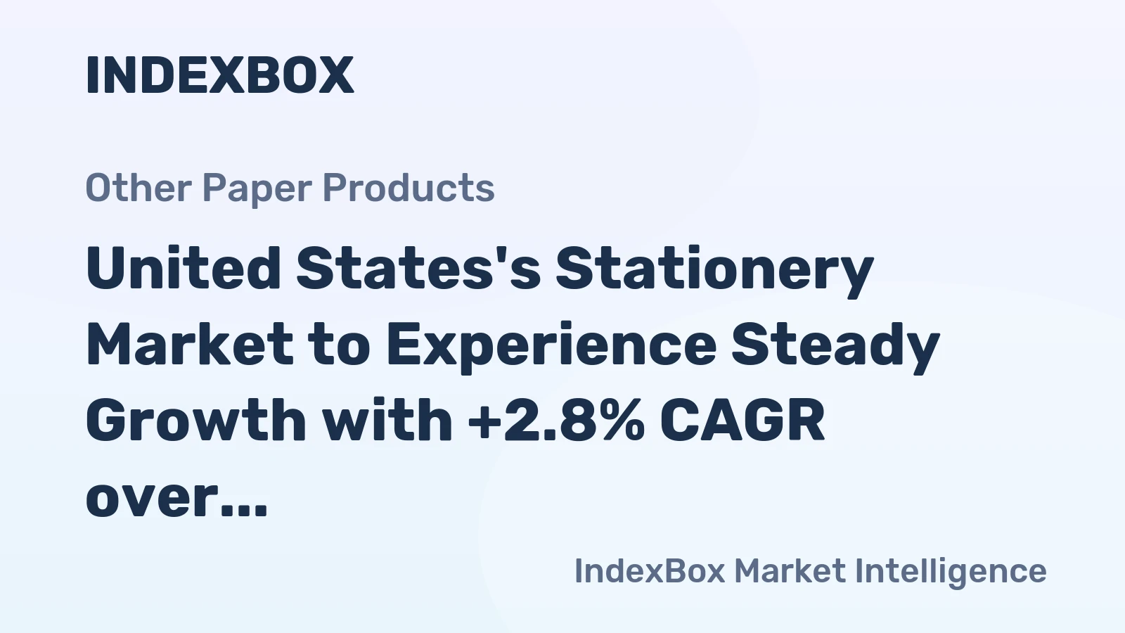 United States's Stationery Market to Experience Steady Growth with +2.8% CAGR over 2024-2035