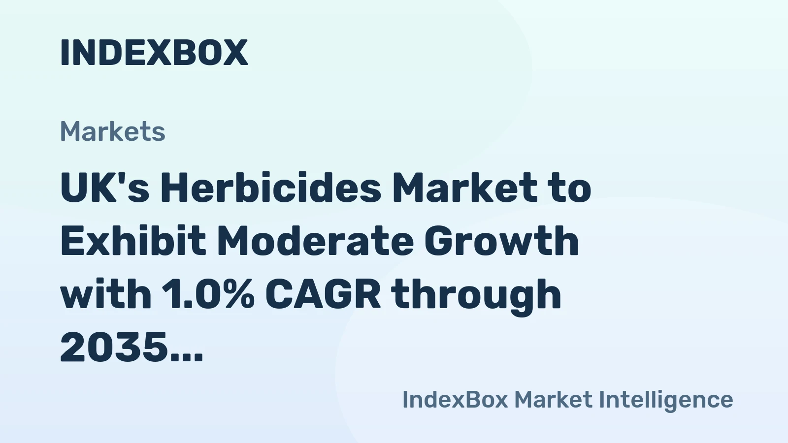 UK's Herbicides Market to Exhibit Moderate Growth with 1.0% CAGR through 2035