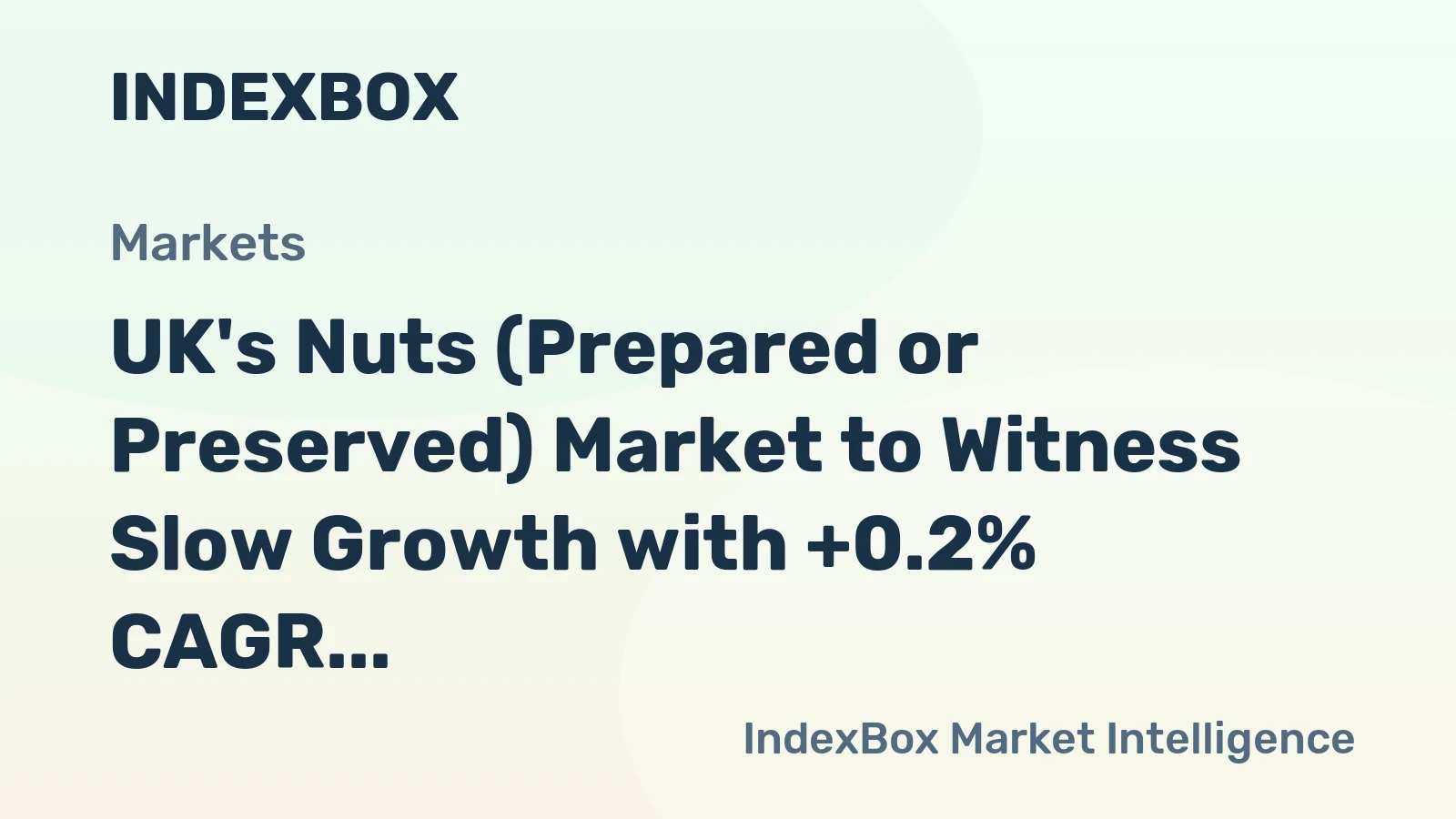 UK's Nuts (Prepared or Preserved) Market to Witness Slow Growth with +0.2% CAGR from 2024 to 2035
