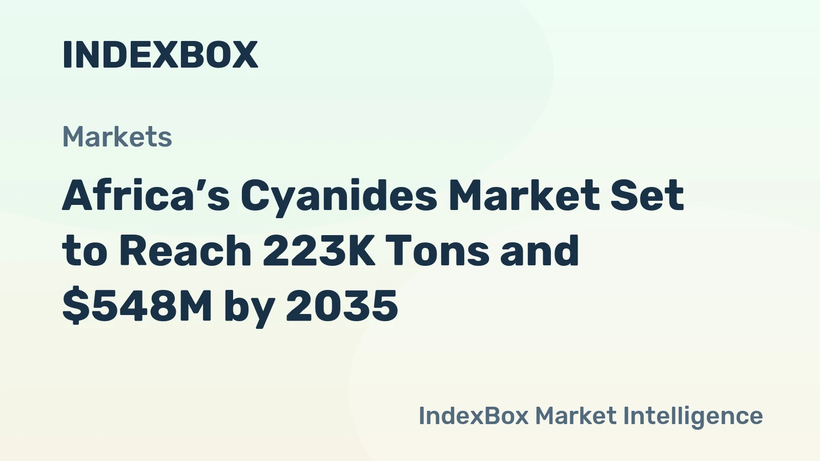 Africa’s Cyanides Market Set to Reach 223K Tons and $548M by 2035