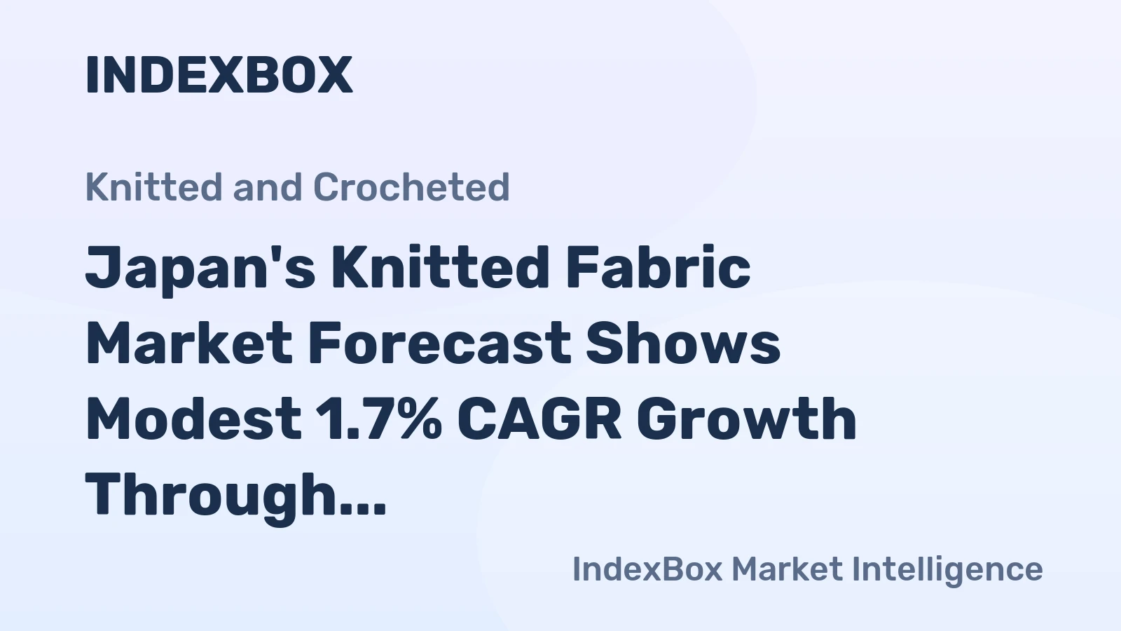 Japan's Knitted Fabric Market Forecast Shows Modest 1.7% CAGR Growth Through 2035