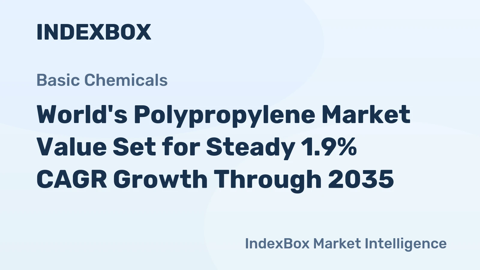 World's Polypropylene Market Value Set for Steady 1.9% CAGR Growth Through 2035