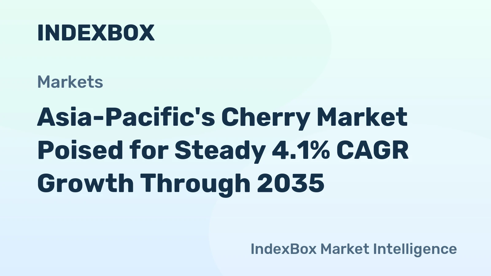 Asia-Pacific's Cherry Market Poised for Steady 4.1% CAGR Growth Through 2035