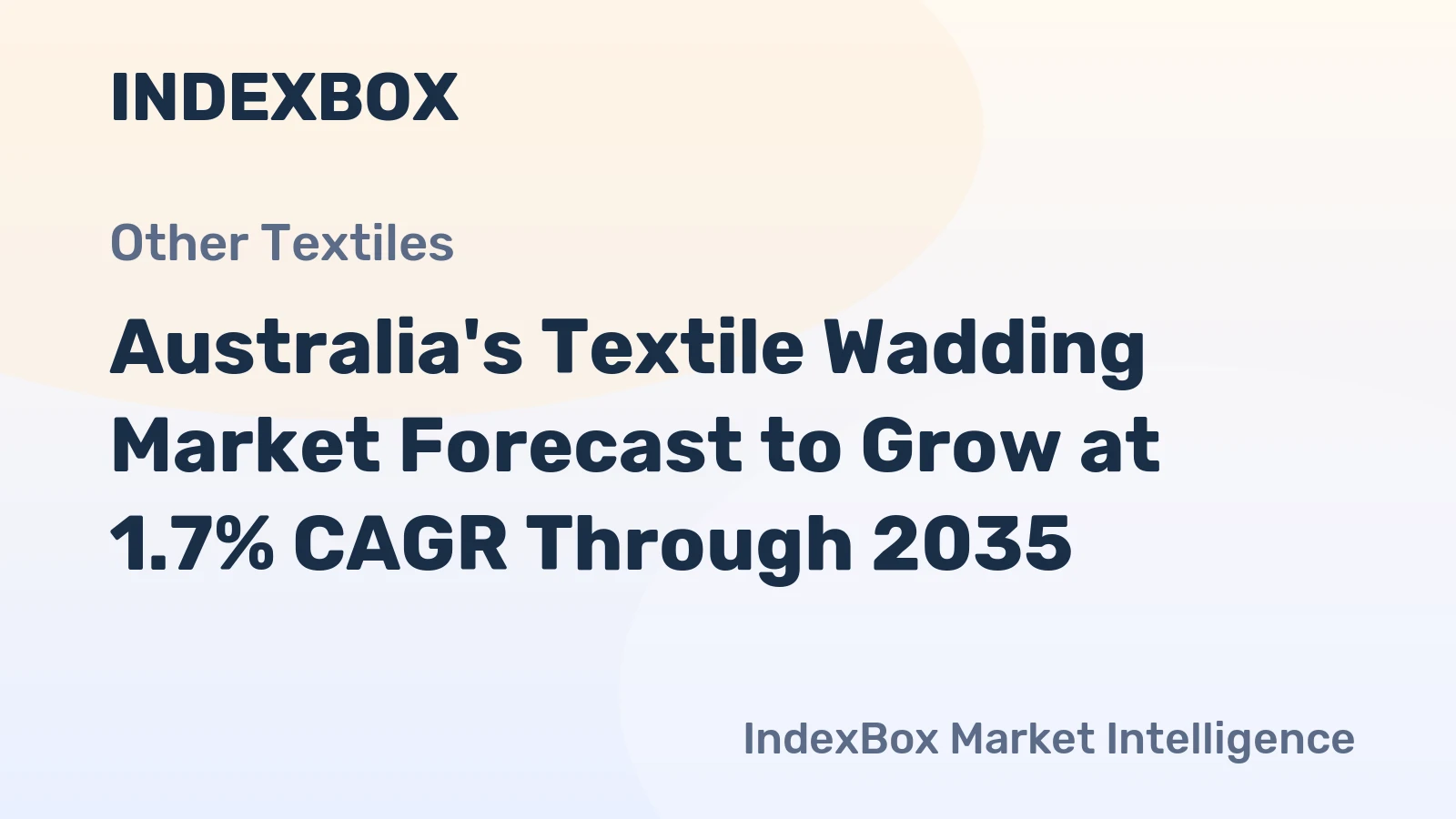 Australia's Textile Wadding Market Forecast to Grow at 1.7% CAGR Through 2035