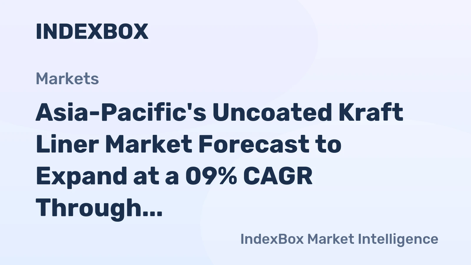 Asia-Pacific's Uncoated Kraft Liner Market Forecast to Expand at a 09% CAGR Through 2035