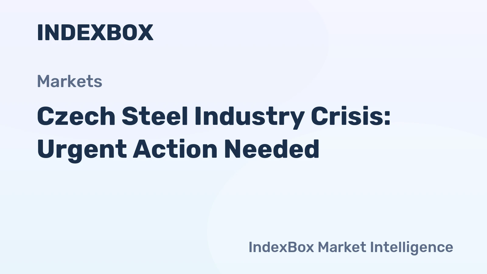Czech Steel Industry Crisis: Urgent Action Needed