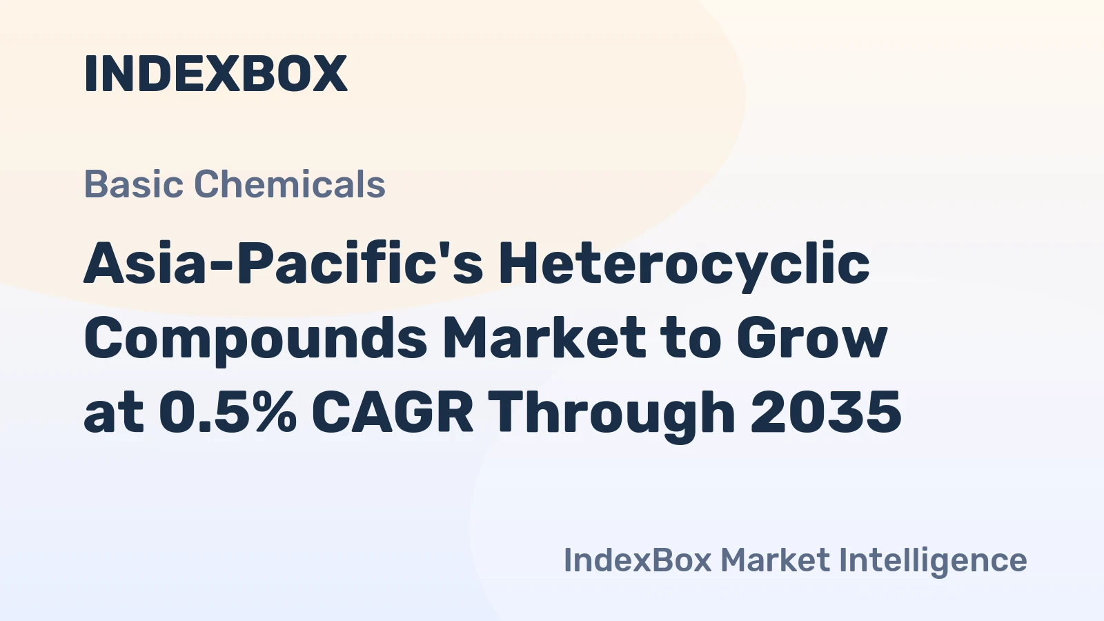 Asia-Pacific's Heterocyclic Compounds Market to Grow at 0.5% CAGR Through 2035
