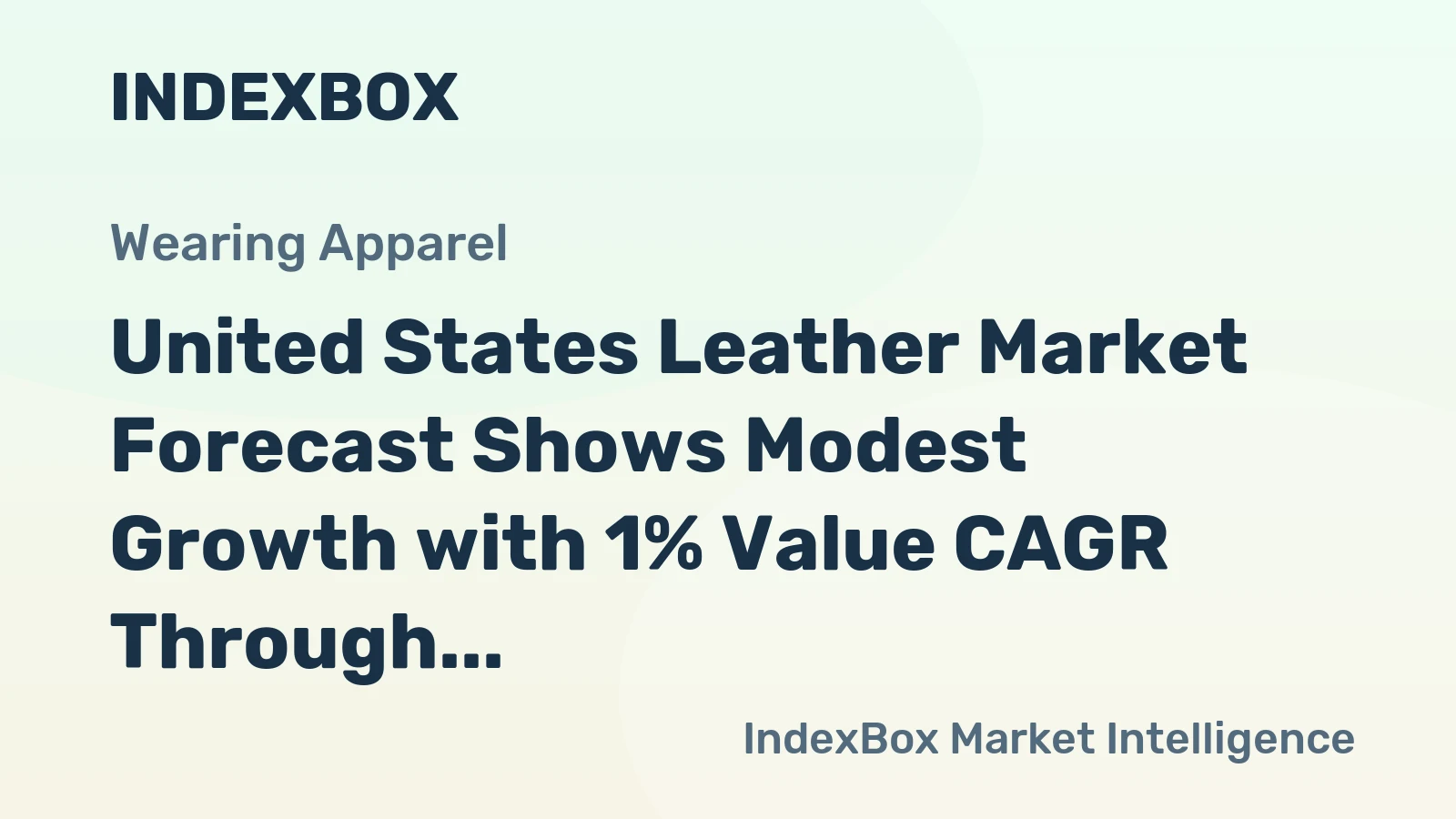 United States Leather Market Forecast Shows Modest Growth with 1% Value CAGR Through 2035