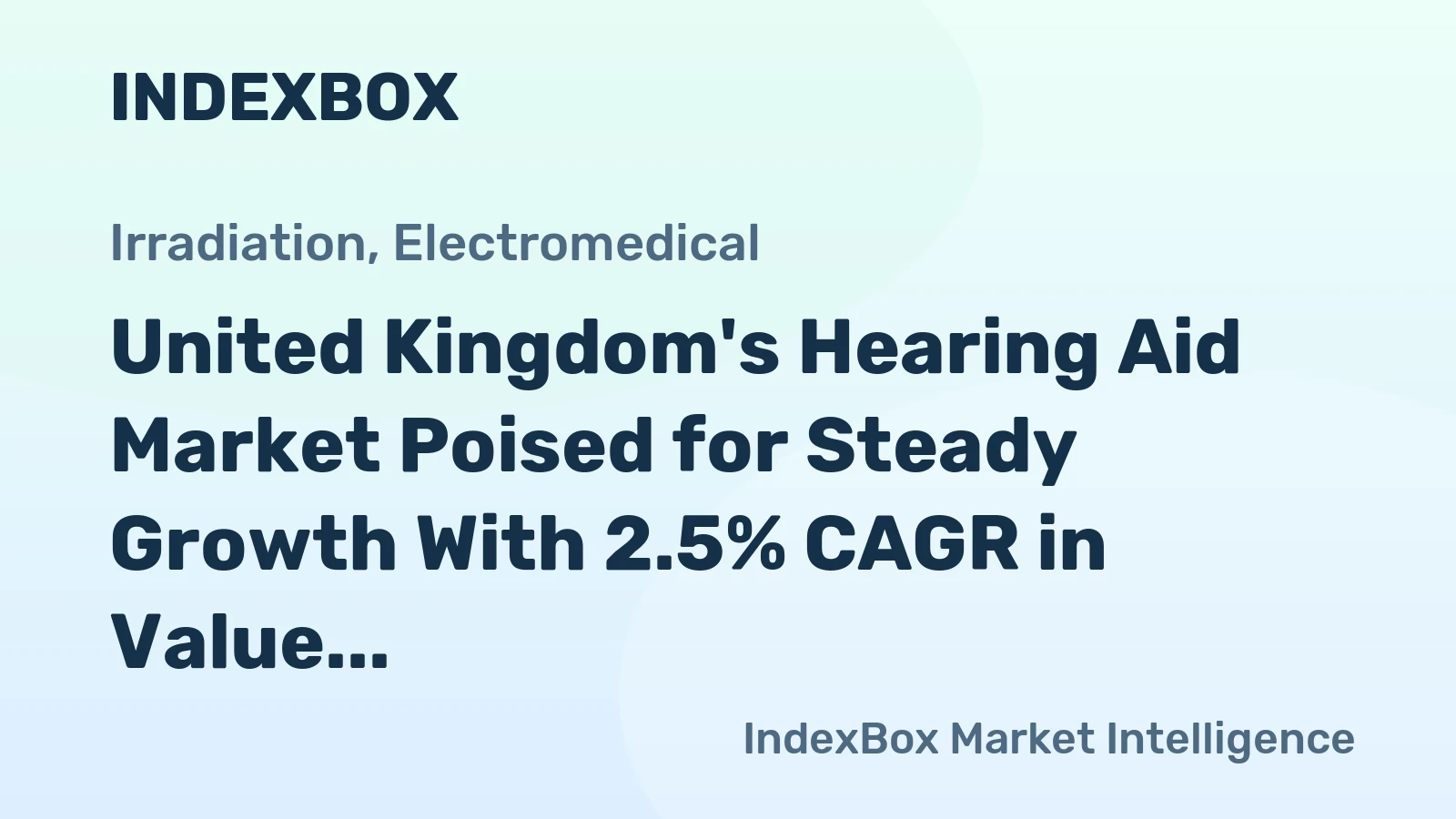 United Kingdom's Hearing Aid Market Poised for Steady Growth With 2.5% CAGR in Value