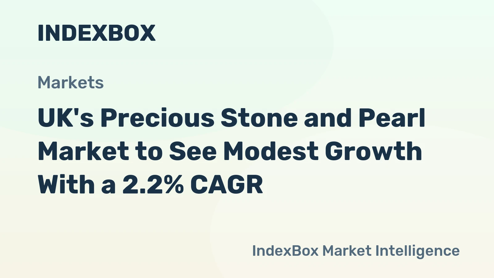 UK's Precious Stone and Pearl Market to See Modest Growth With a 2.2% CAGR