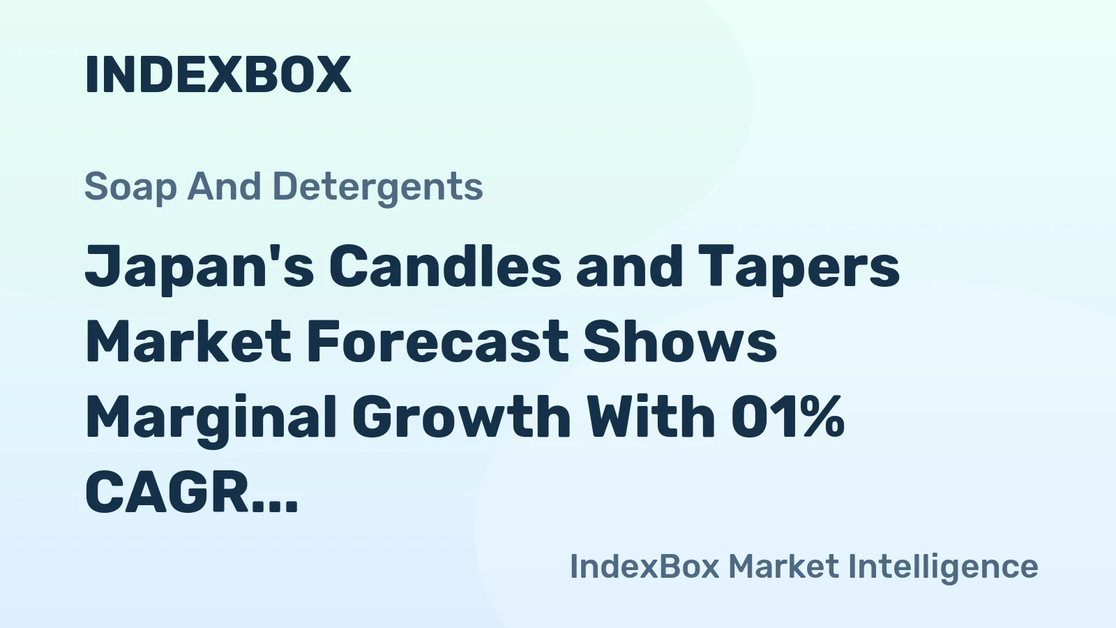 Japan's Candles and Tapers Market Forecast Shows Marginal Growth With 01% CAGR Through 2035