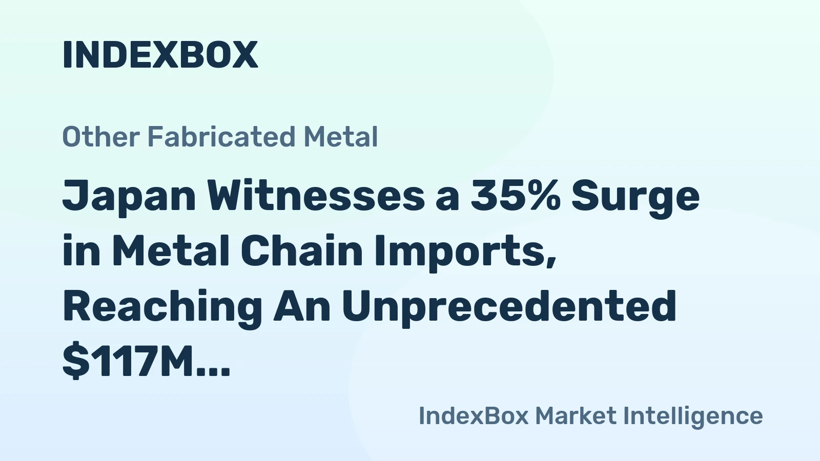 Japan Witnesses a 35% Surge in Metal Chain Imports, Reaching An Unprecedented $117M in 2024