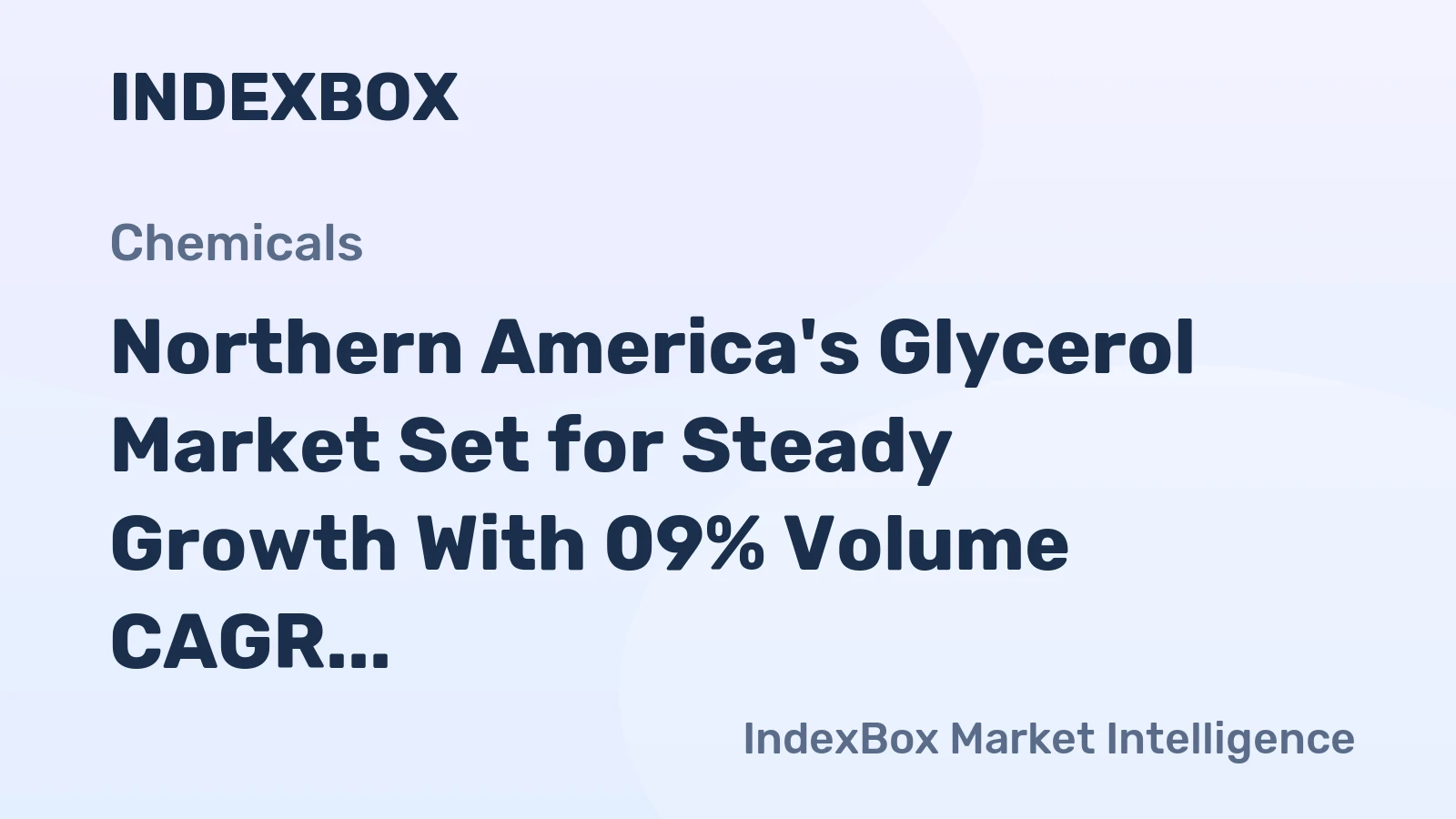 Northern America's Glycerol Market Set for Steady Growth With 09% Volume CAGR Through 2035