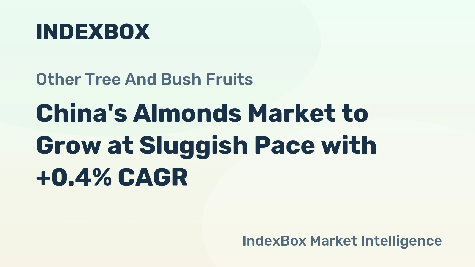 China's Almonds Market to Grow at Sluggish Pace with +0.4% CAGR