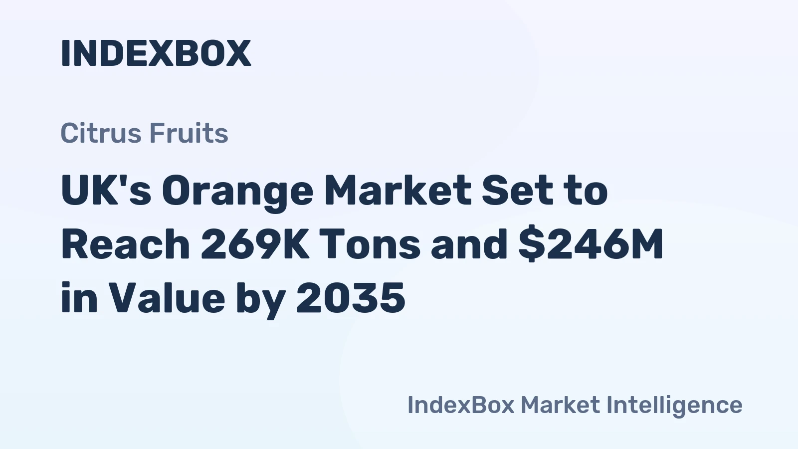 UK's Orange Market Set to Reach 269K Tons and $246M in Value by 2035
