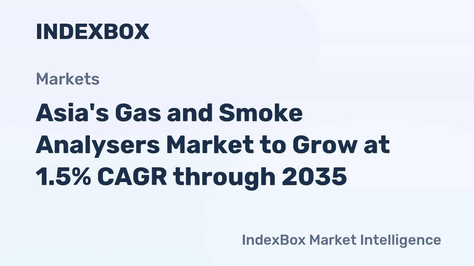 Asia's Gas and Smoke Analysers Market to Grow at 1.5% CAGR through 2035