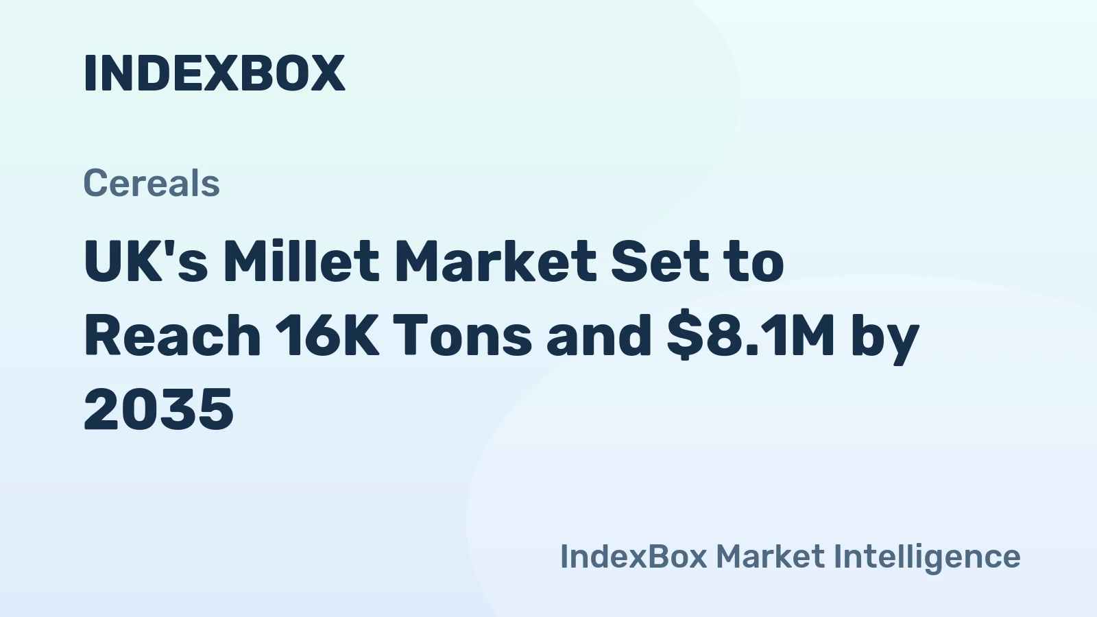 UK's Millet Market Set to Reach 16K Tons and $8.1M by 2035