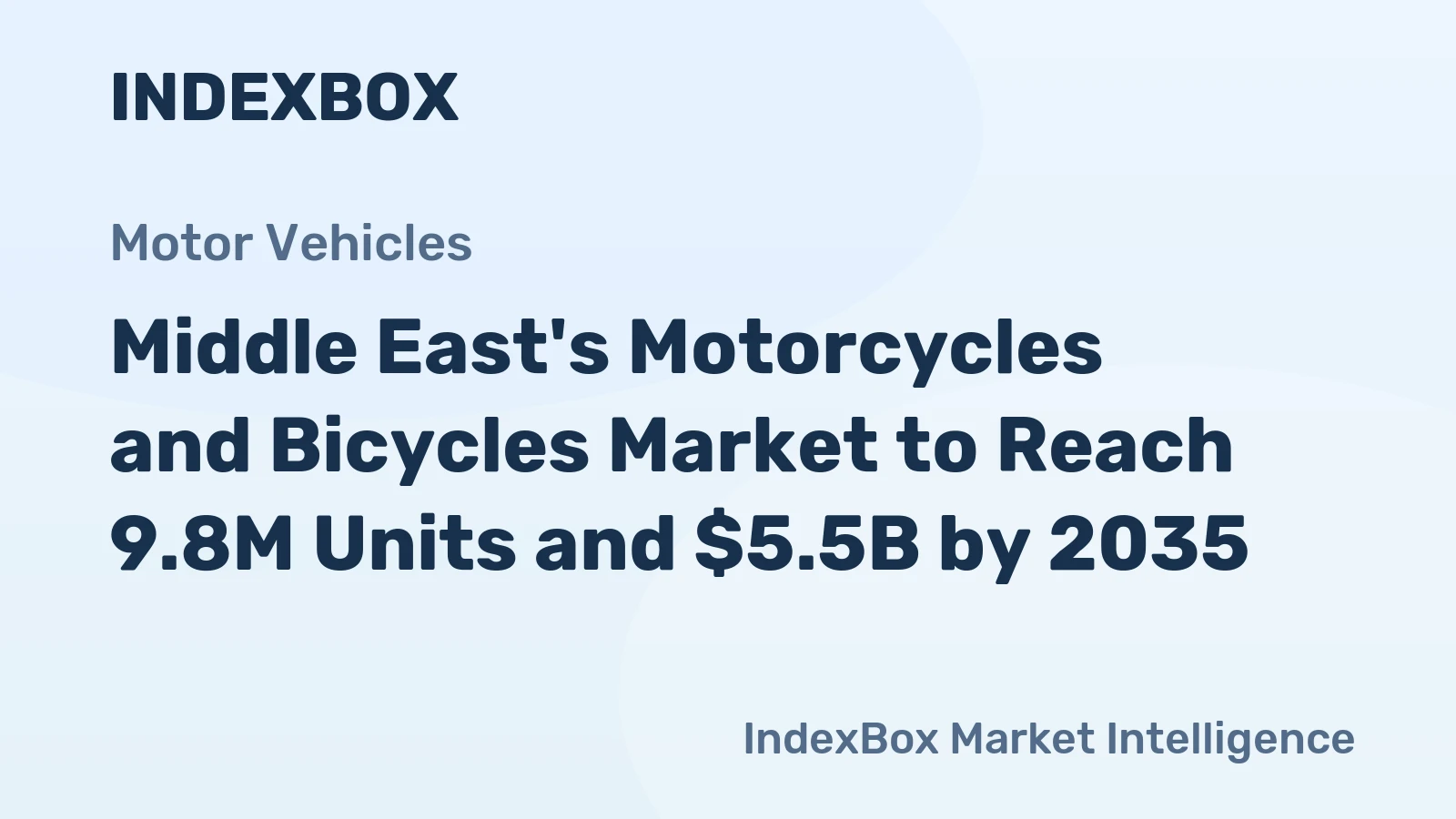 Middle East's Motorcycles and Bicycles Market to Reach 9.8M Units and $5.5B by 2035