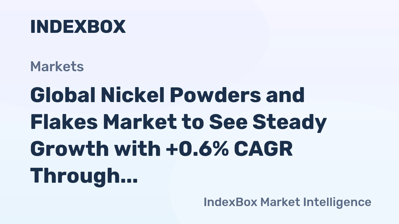 Global Nickel Powders and Flakes Market to See Steady Growth with +0.6% CAGR Through 2035