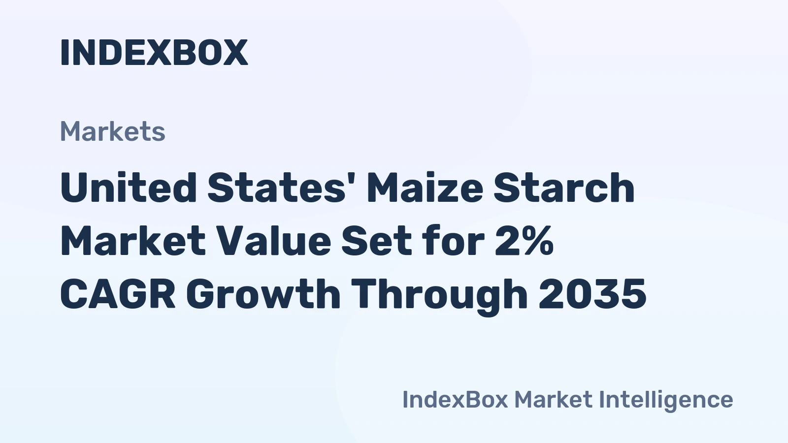 United States' Maize Starch Market Value Set for 2% CAGR Growth Through 2035