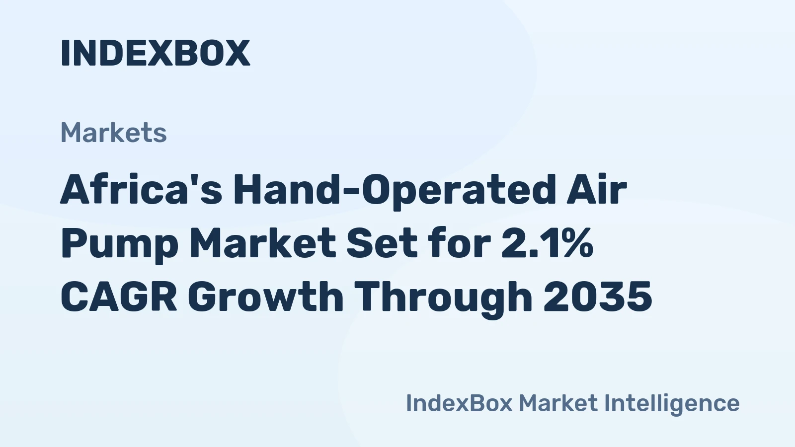 Africa's Hand-Operated Air Pump Market Set for 2.1% CAGR Growth Through 2035