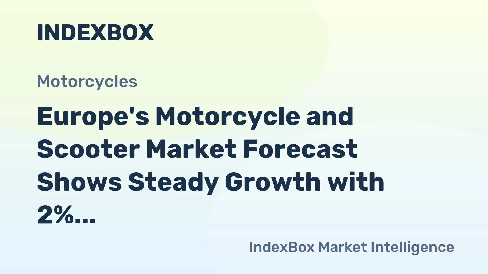 Europe's Motorcycle and Scooter Market Forecast Shows Steady Growth with 2% CAGR in Value Through 2035