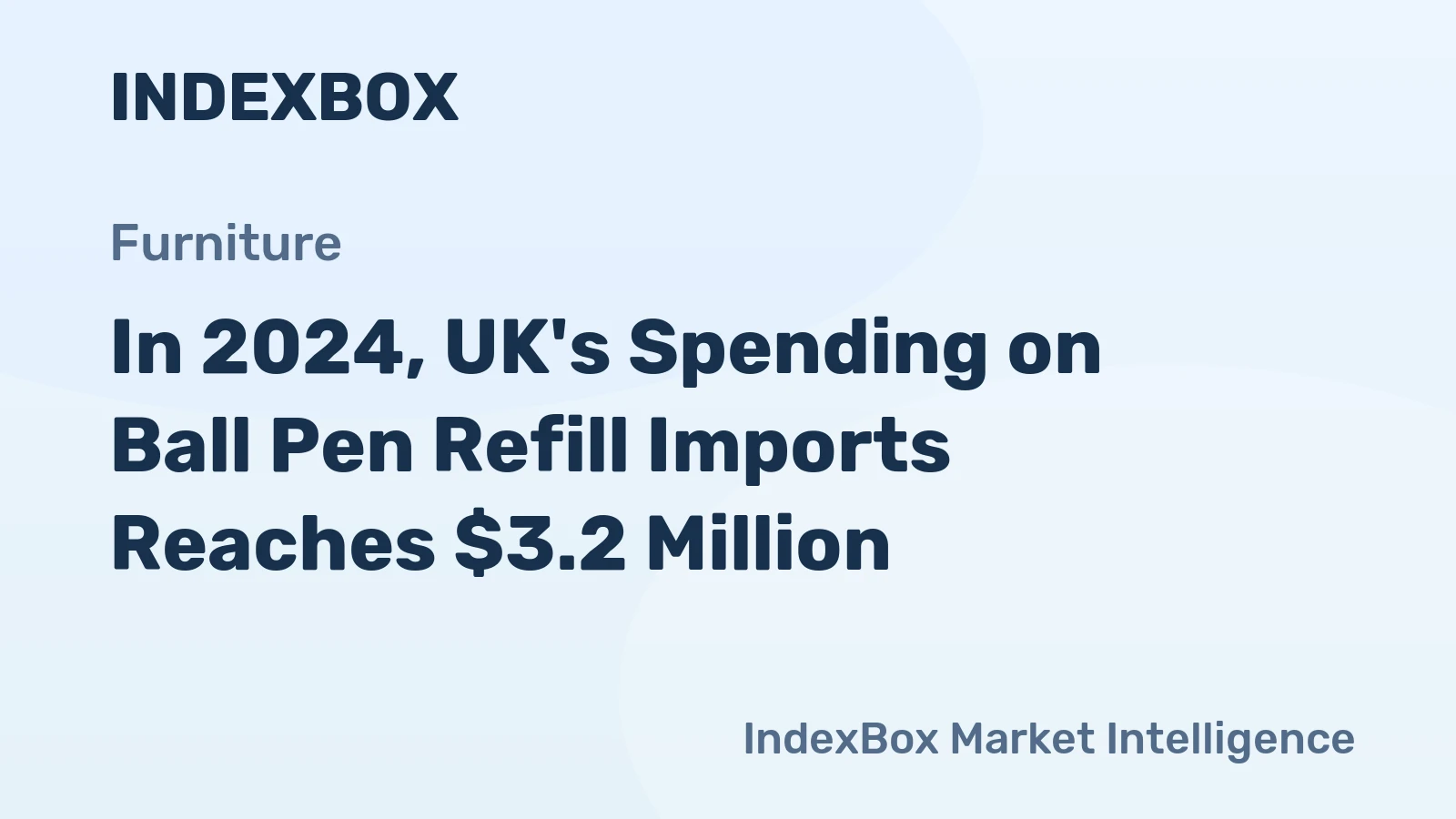 In 2024, UK's Spending on Ball Pen Refill Imports Reaches $3.2 Million