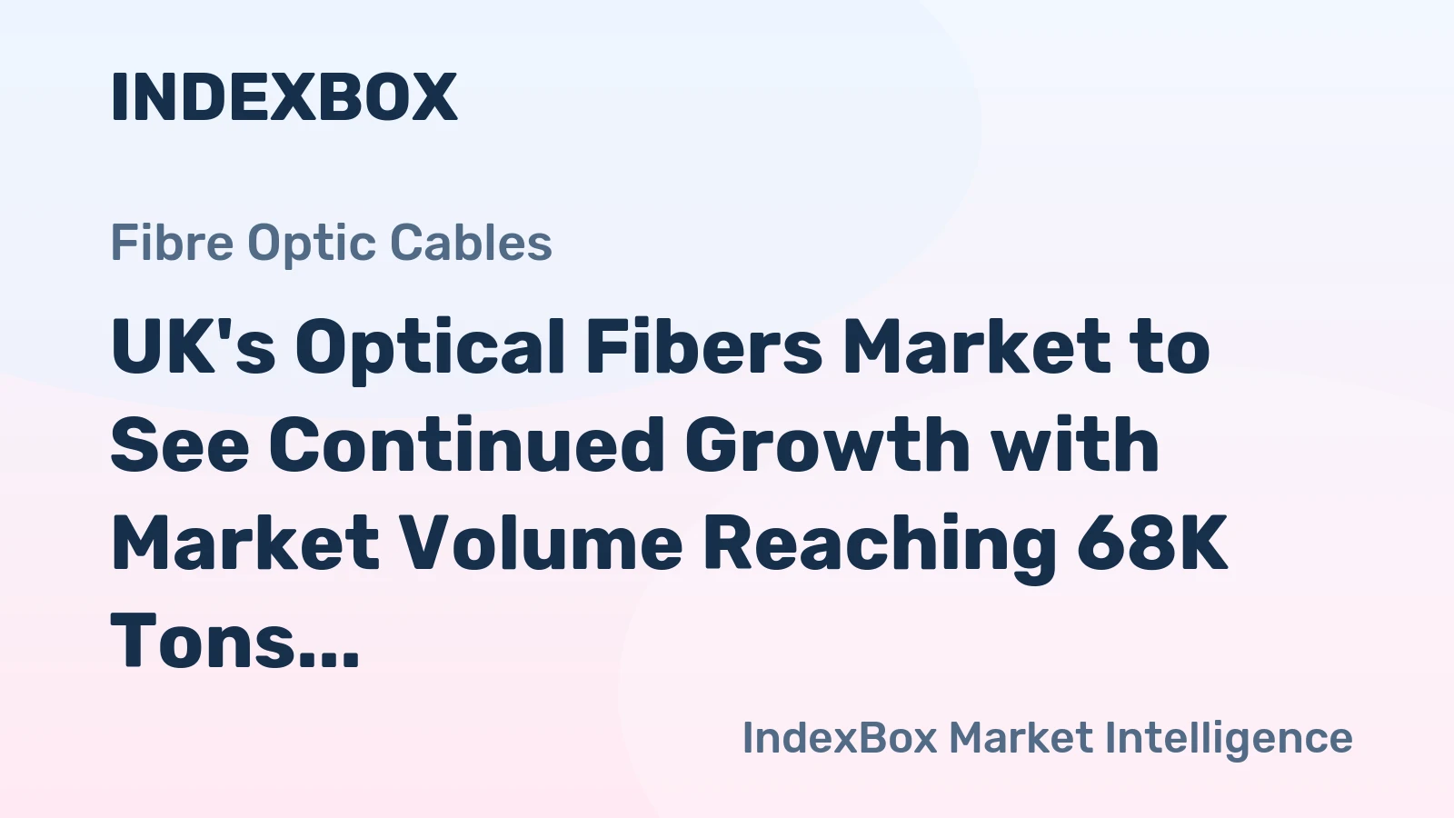 UK's Optical Fibers Market to See Continued Growth with Market Volume Reaching 68K Tons and Market Value Reaching $2.1B by 2035