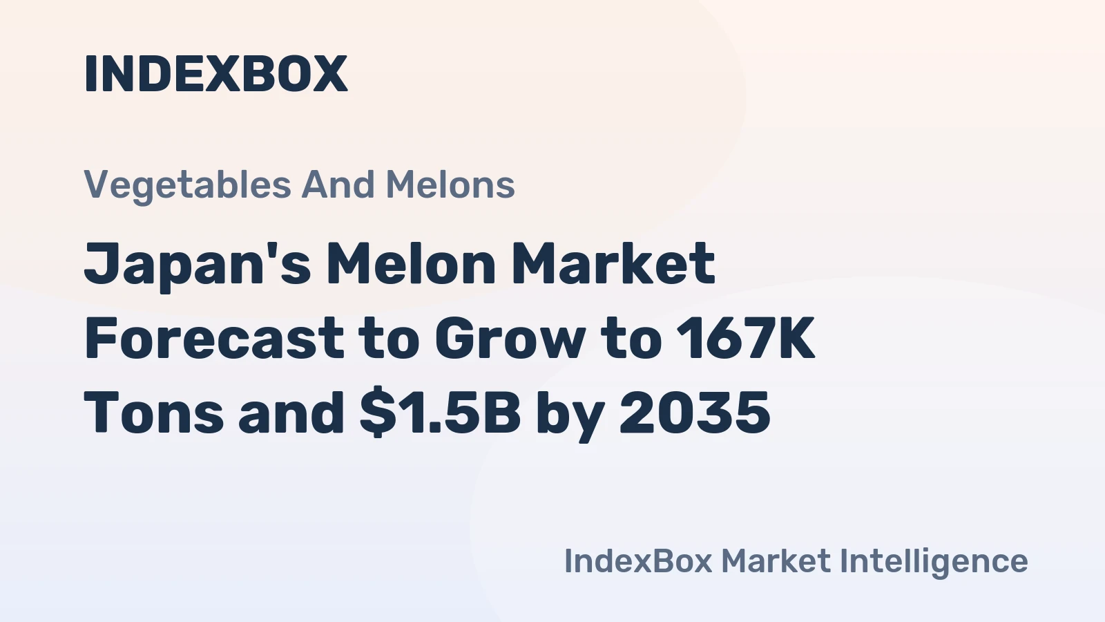 Japan's Melon Market Forecast to Grow to 167K Tons and $1.5B by 2035