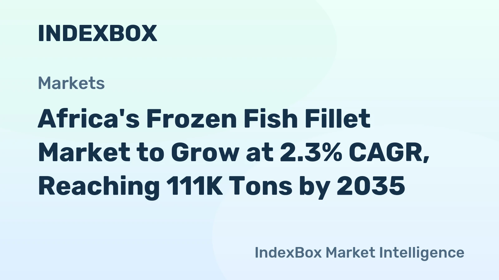 Africa's Frozen Fish Fillet Market to Grow at 2.3% CAGR, Reaching 111K Tons by 2035