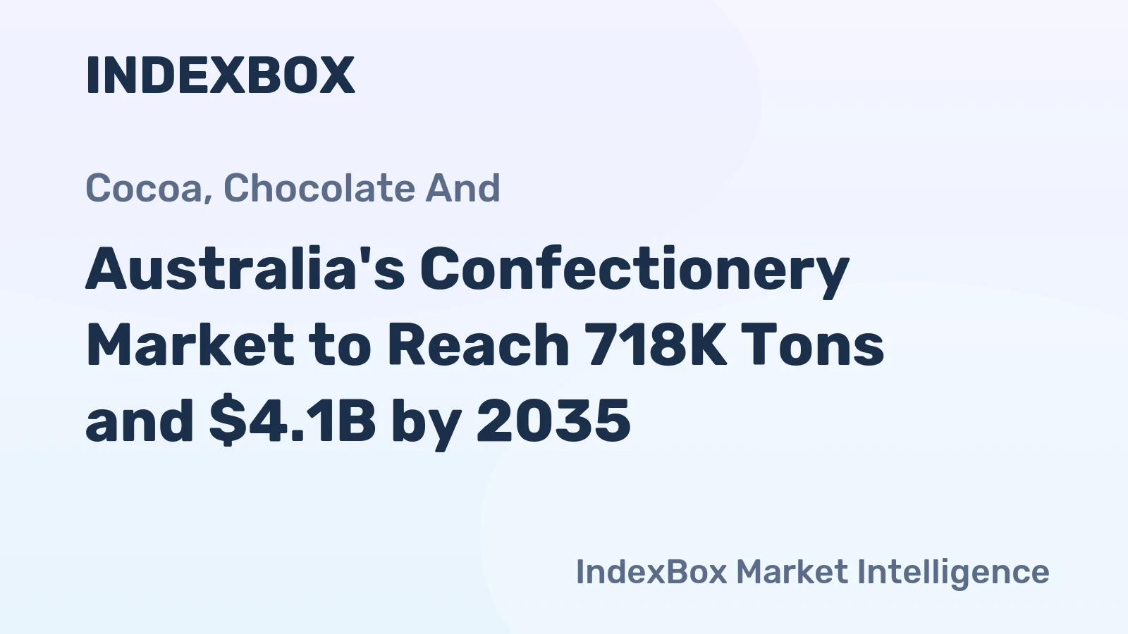 Australia's Confectionery Market to Reach 718K Tons and $4.1B by 2035