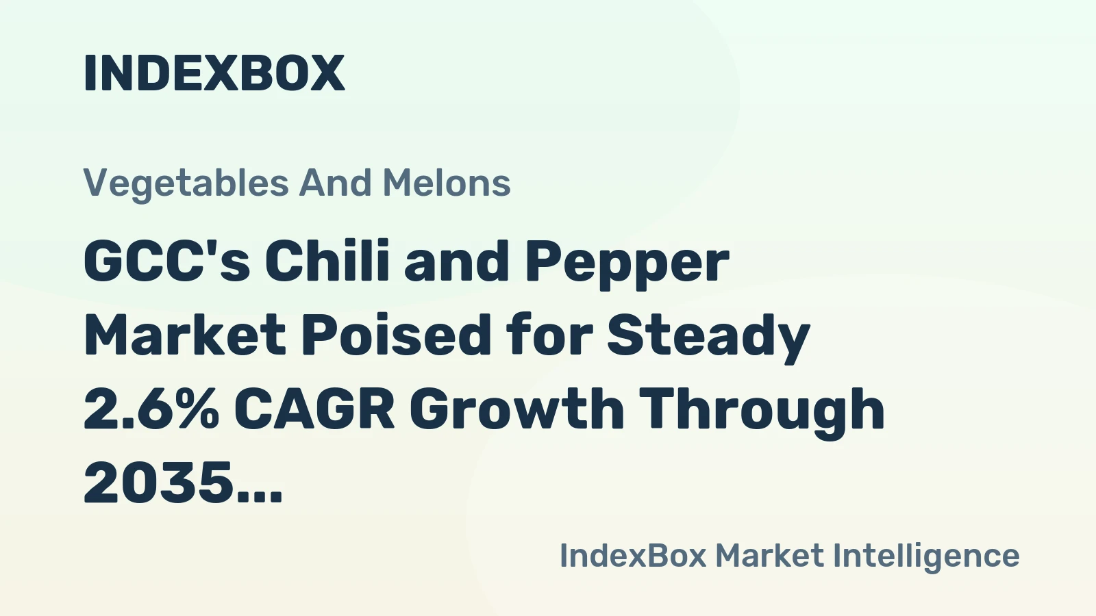 GCC's Chili and Pepper Market Poised for Steady 2.6% CAGR Growth Through 2035