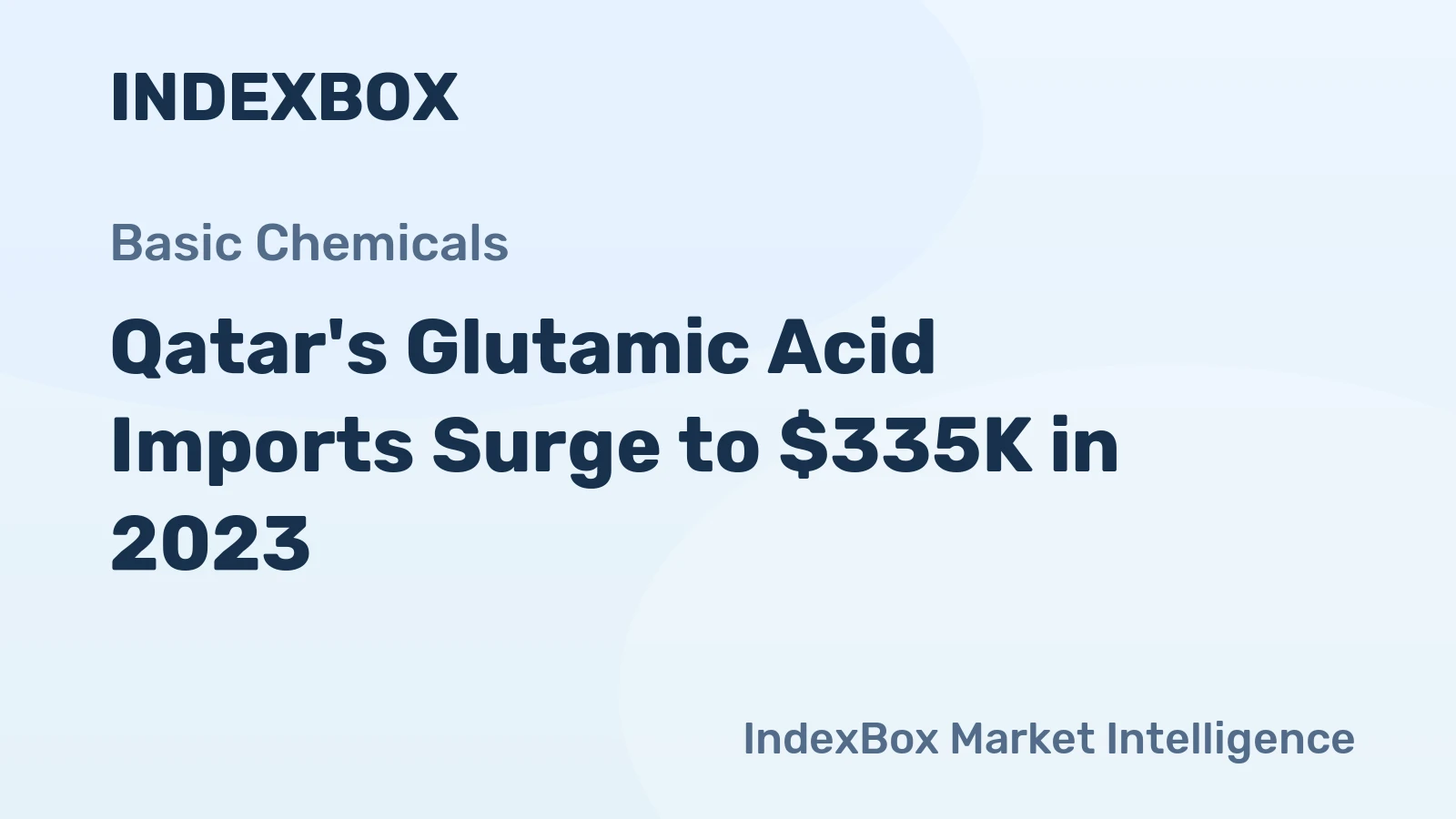 Qatar's Glutamic Acid Imports Surge to $335K in 2023