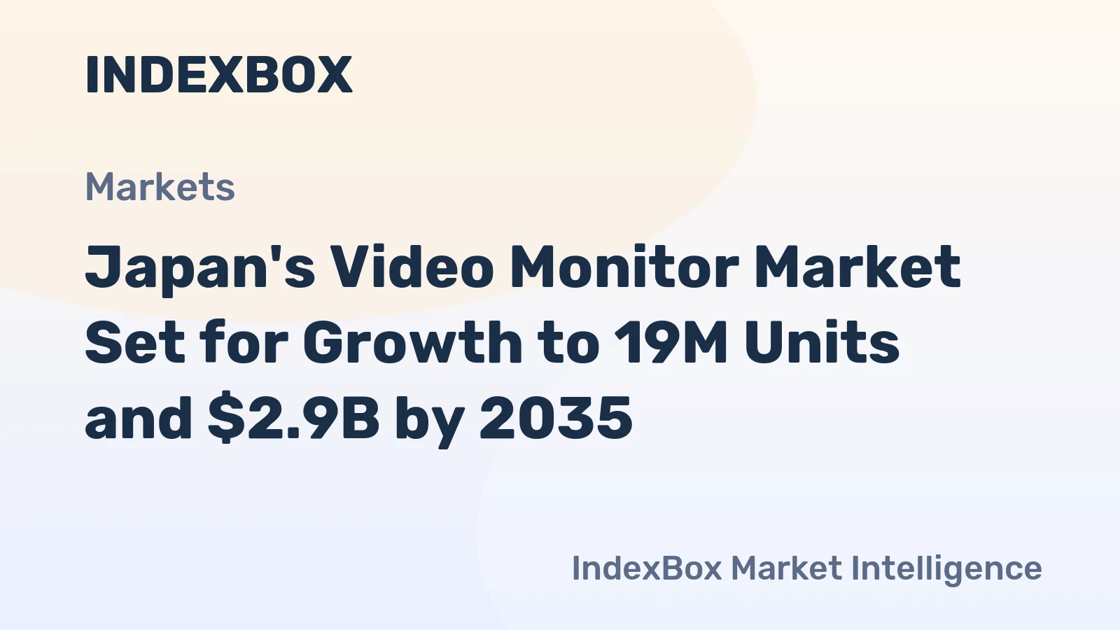 Japan's Video Monitor Market Set for Growth to 19M Units and $2.9B by 2035