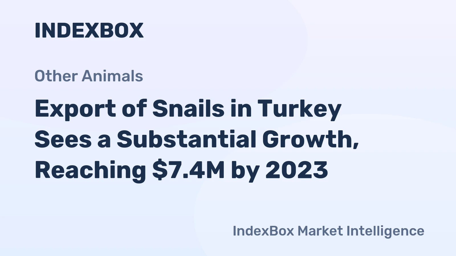 Export of Snails in Turkey Sees a Substantial Growth, Reaching $7.4M by 2023