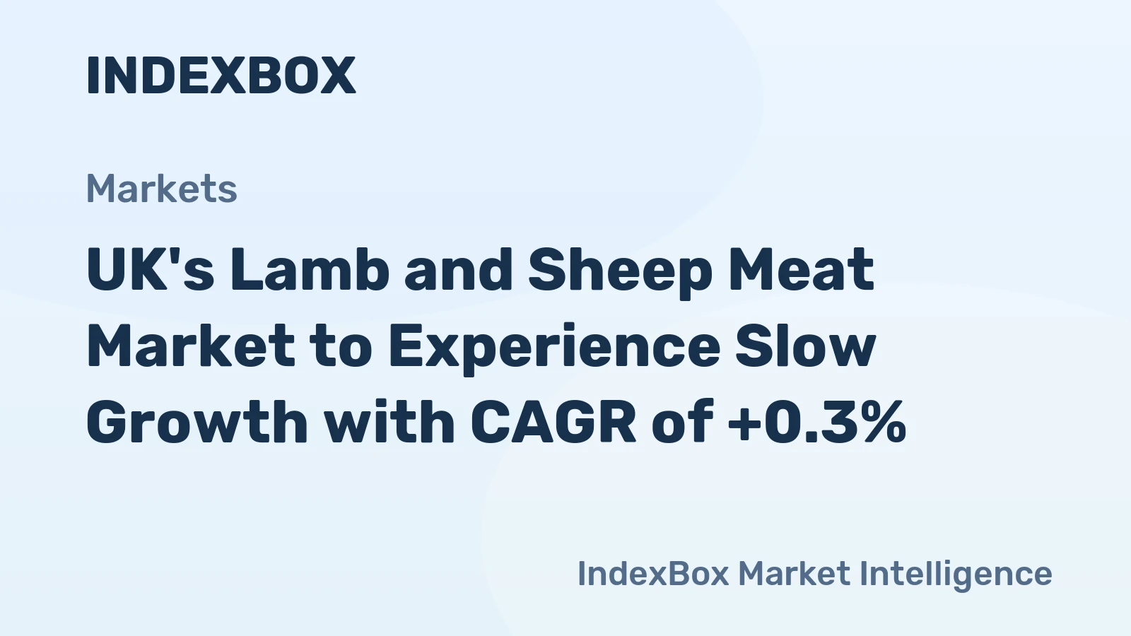 UK's Lamb and Sheep Meat Market to Experience Slow Growth with CAGR of +0.3%