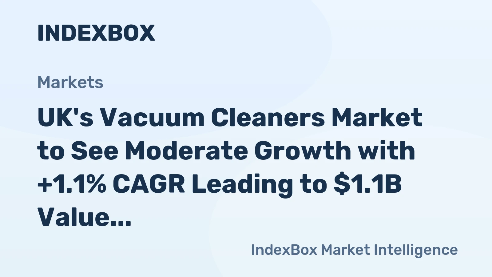UK's Vacuum Cleaners Market to See Moderate Growth with +1.1% CAGR Leading to $1.1B Value by 2035