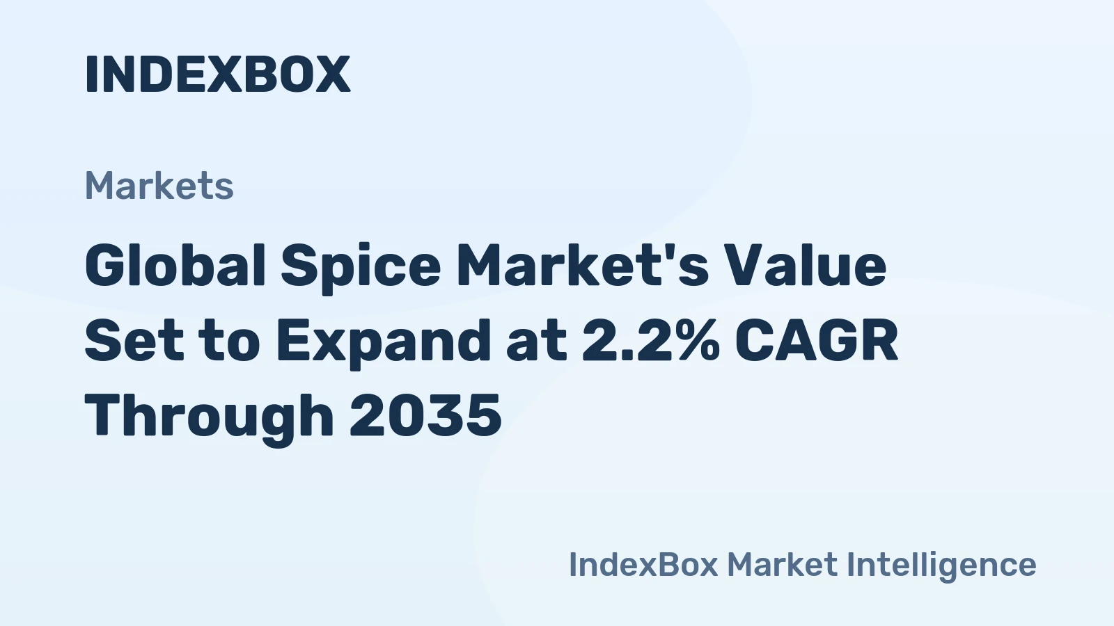 Global Spice Market's Value Set to Expand at 2.2% CAGR Through 2035