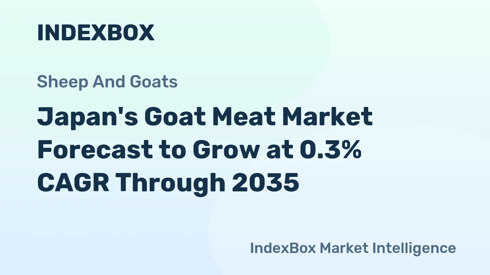Japan's Goat Meat Market Forecast to Grow at 0.3% CAGR Through 2035