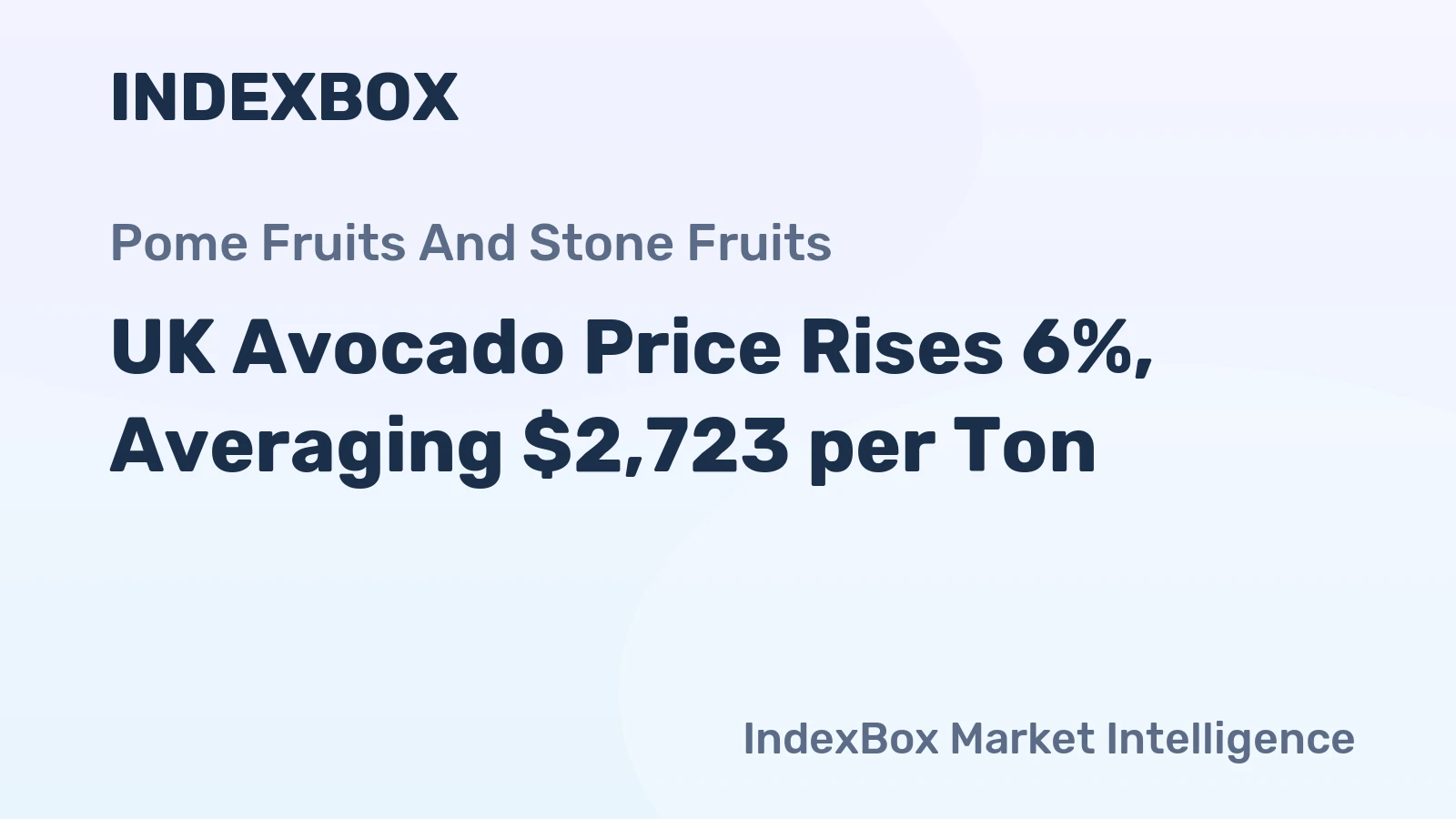 UK Avocado Price Rises 6%, Averaging $2,723 per Ton